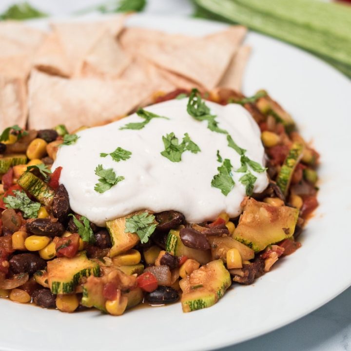 Mexican Vegetable Saute (Calabacitas) - A Plantiful Path