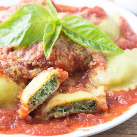 Vegan Ravioli with Spinach Tofu Ricotta - A Plantiful Path