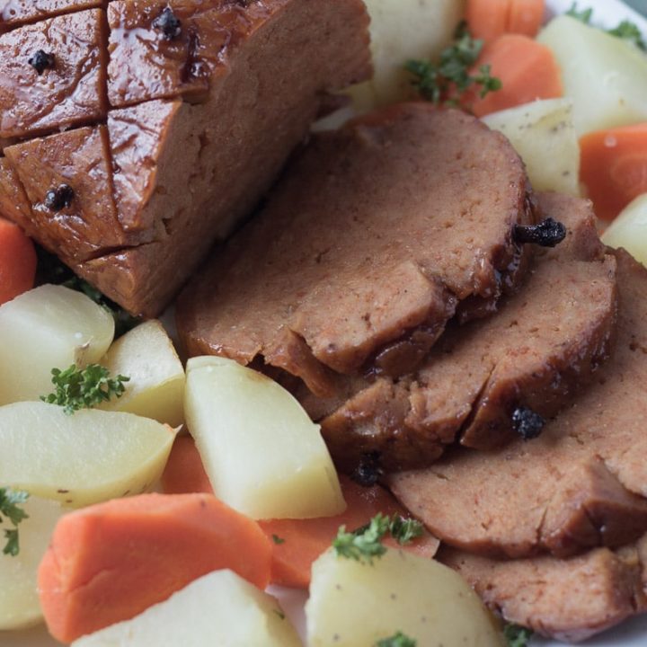 Delicious Glazed Vegan Ham! - Oil Free - A Plantiful Path