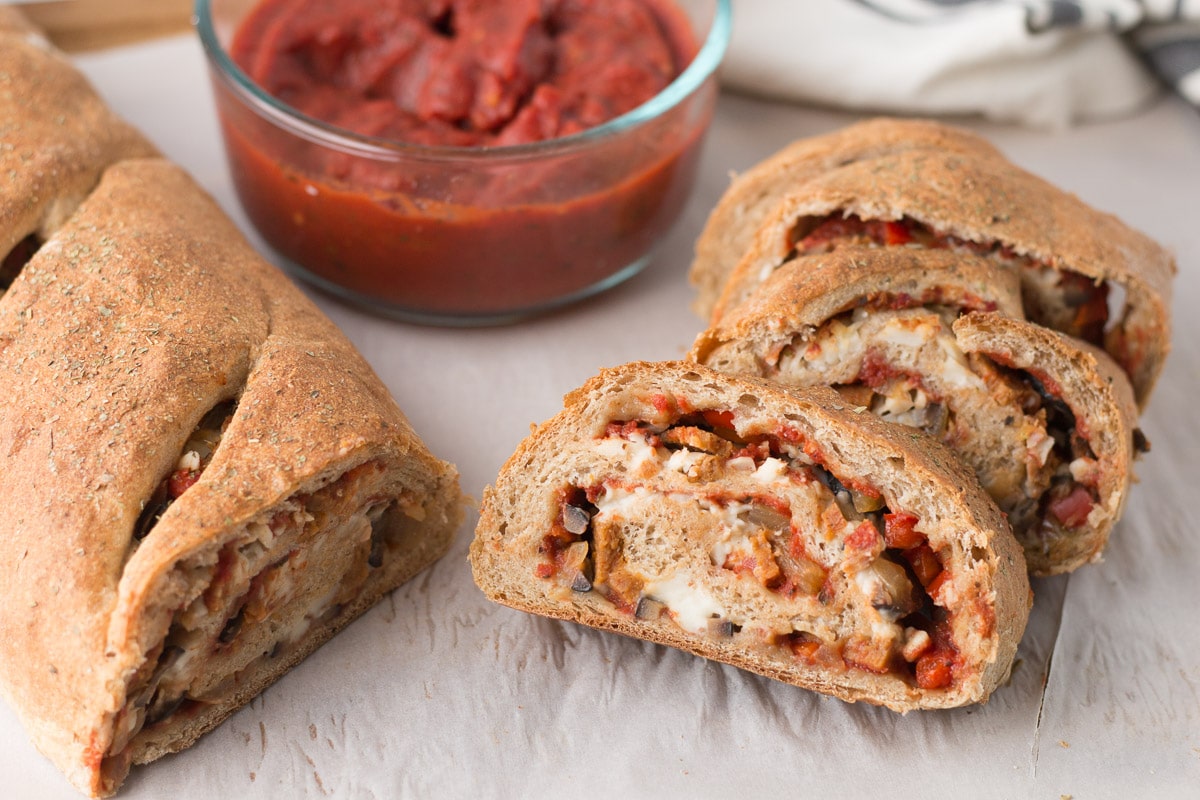 Vegan Stromboli - Oil Free! - A Plantiful Path