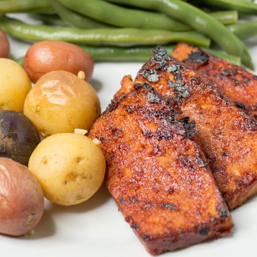 BBQ Tofu - Oil Free and Grilled to Perfection - A Plantiful Path