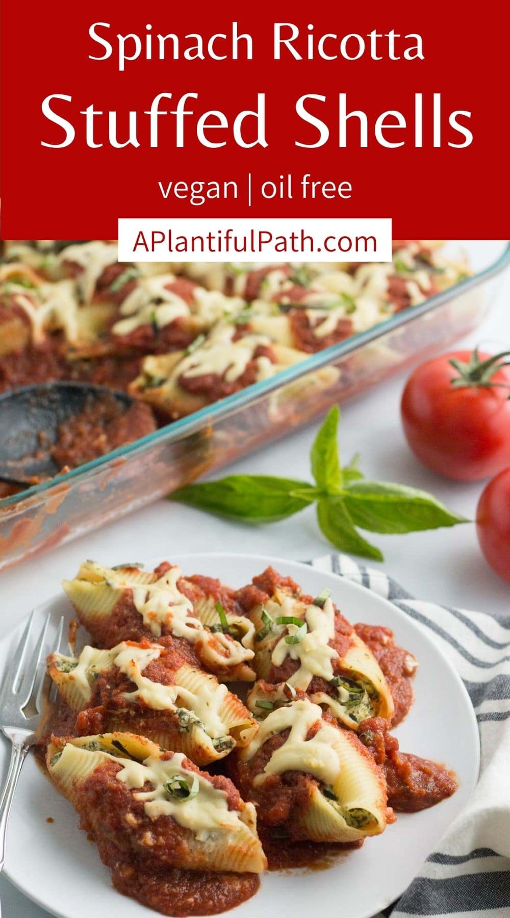 Vegan Stuffed Shells - A Plantiful Path