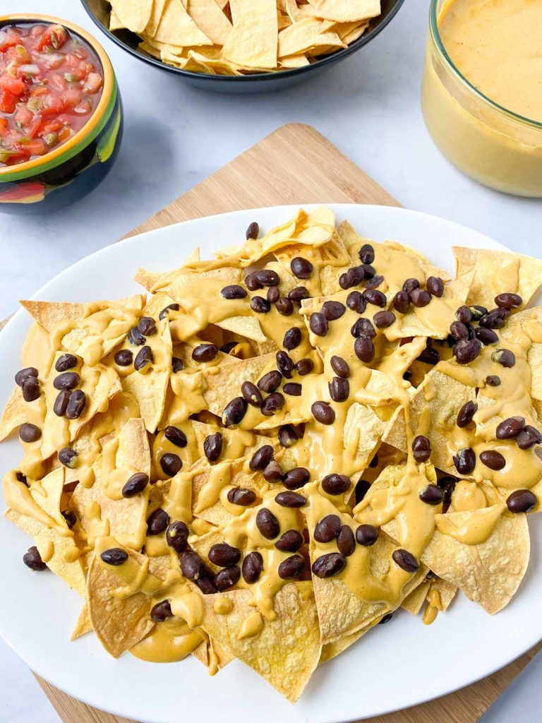Vegan Nachos - Oil Free! - A Plantiful Path