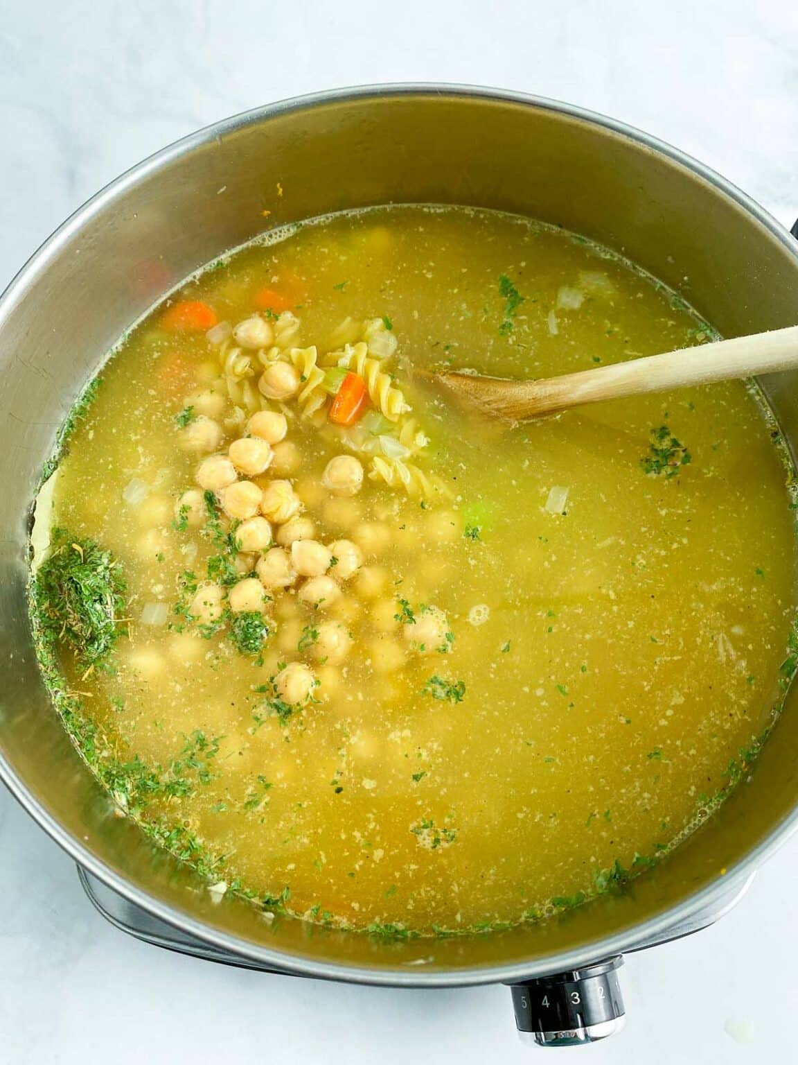 Chickpea Noodle Soup - A Plantiful Path