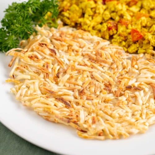 Crispy Oil Free Hash Browns - A Plantiful Path