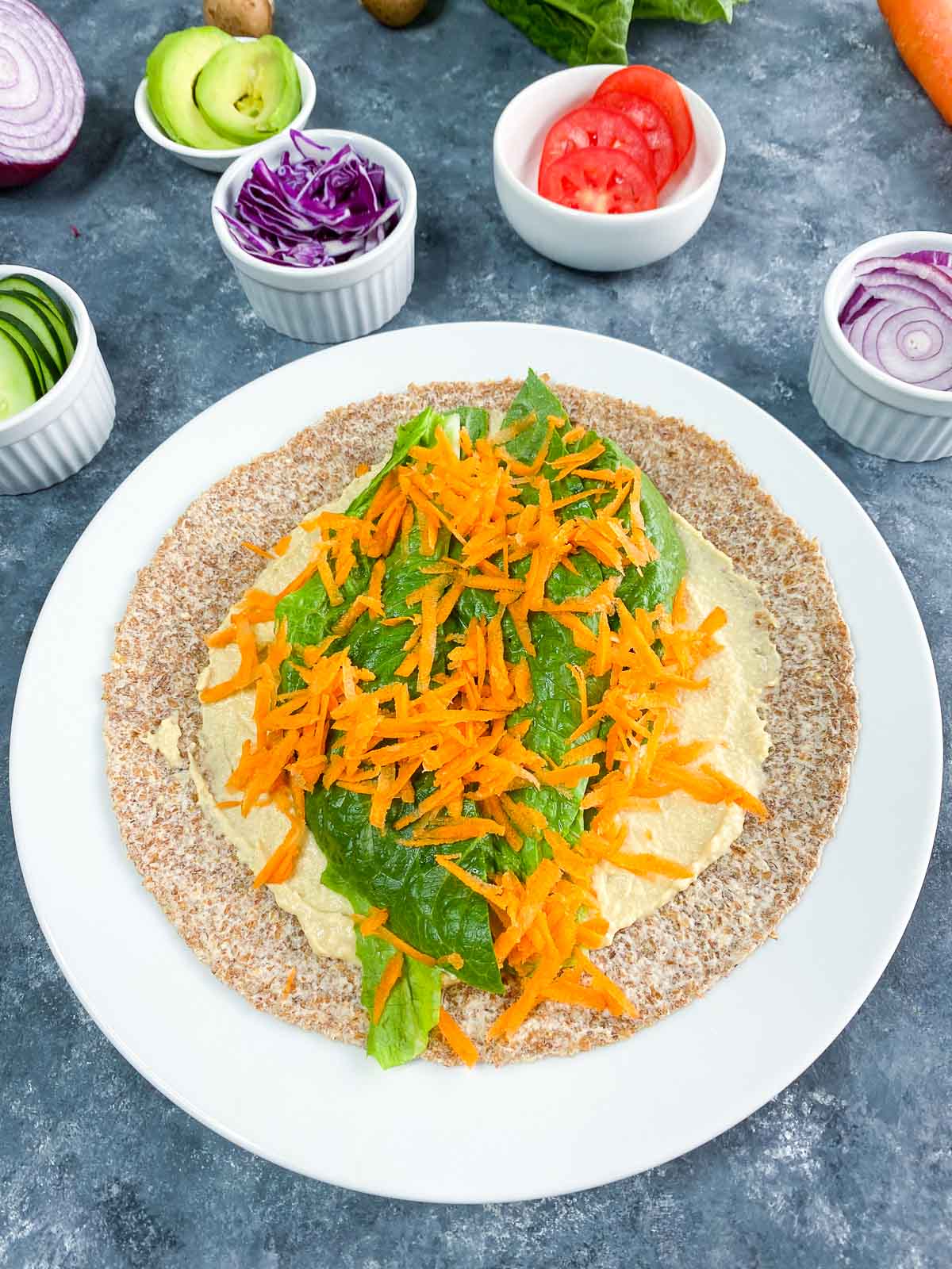 Vegan Wraps with Hummus - A Plantiful Path