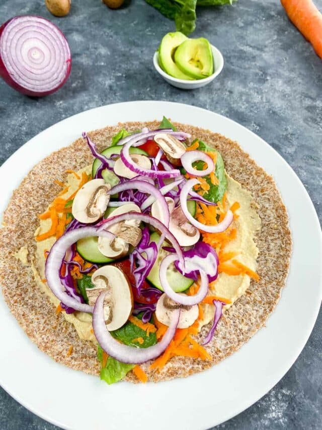 Vegan Wraps with Hummus - A Plantiful Path