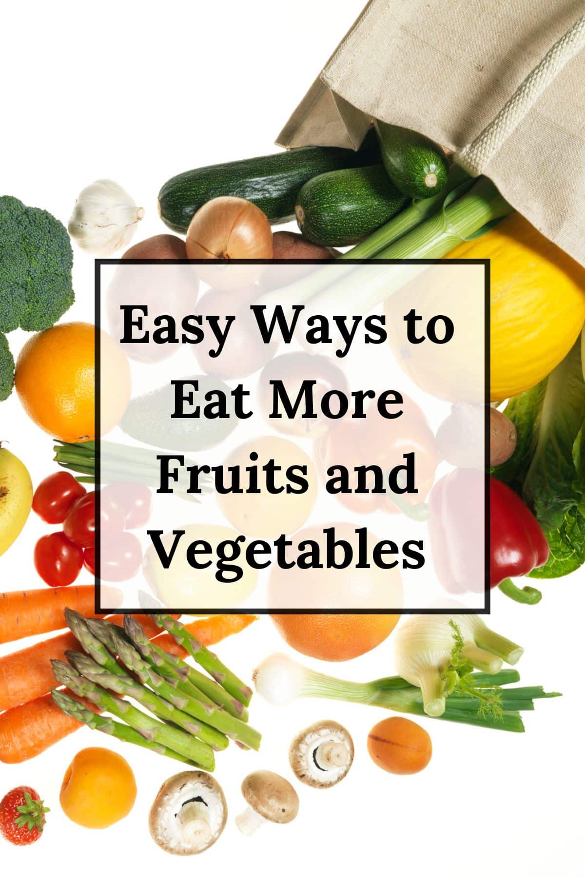 Easy Ways to Eat More Fruits and Vegetables - A Plantiful Path